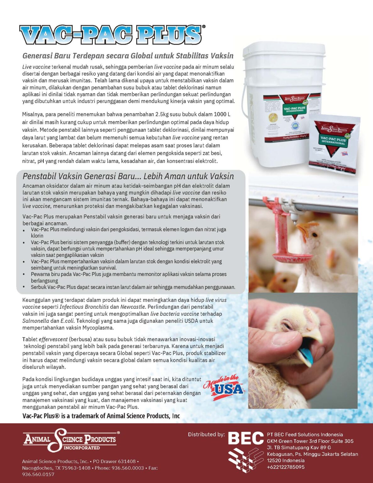 Vac-Pac Plus Now Available - PT BEC Feed Solutions Indonesia