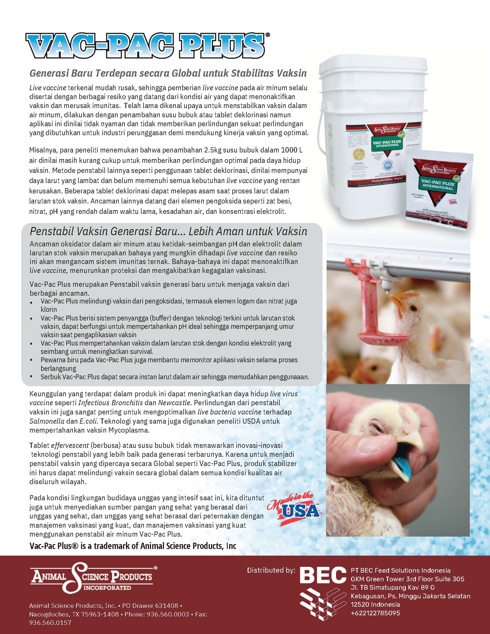 Vac-Pac Plus Now Available - PT BEC Feed Solutions Indonesia